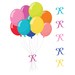 Premium Bright Party Balloons Clipart for Digital Scraps, Crafting ...
