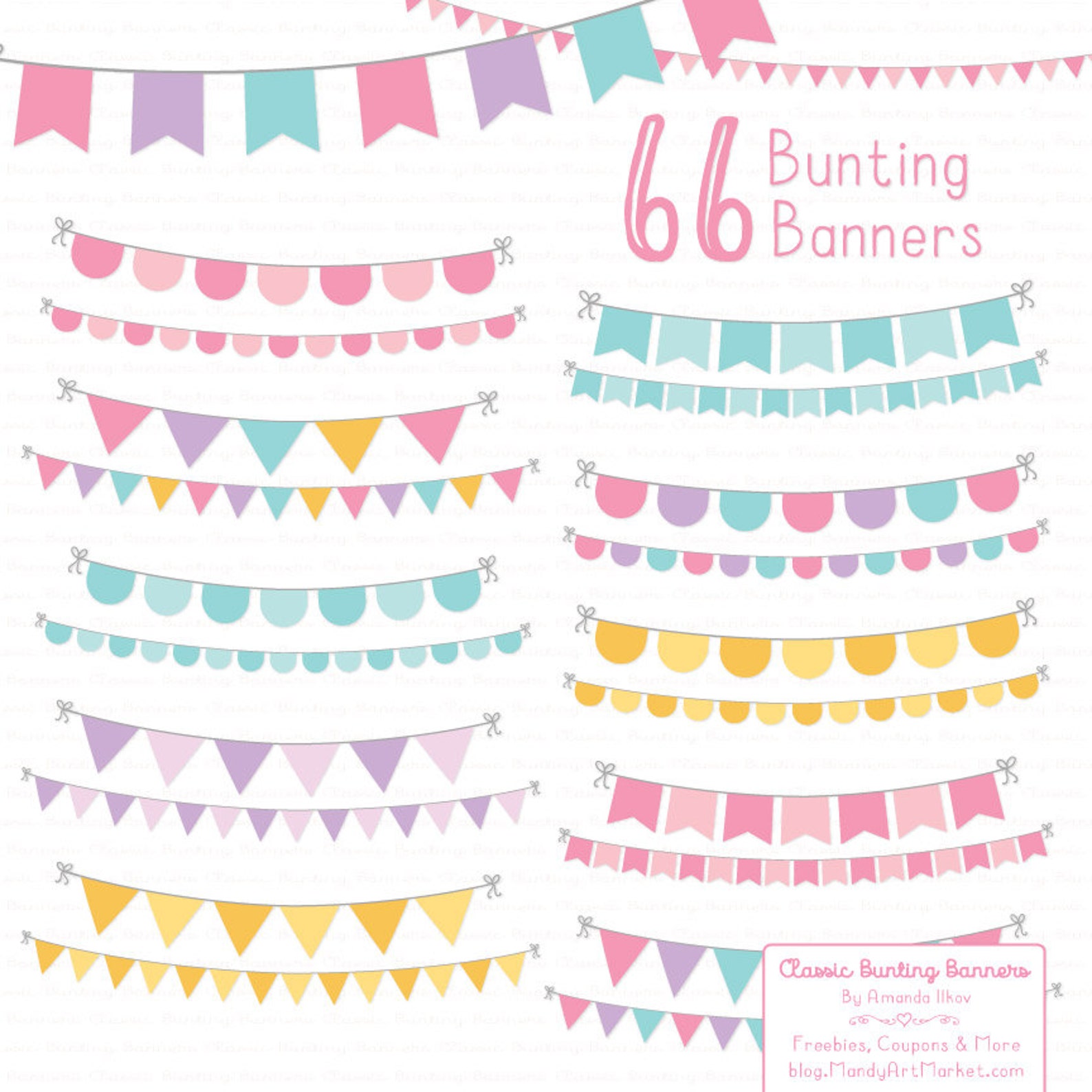 Professional Bunting Banner Clipart & Vectors in Fresh - Etsy
