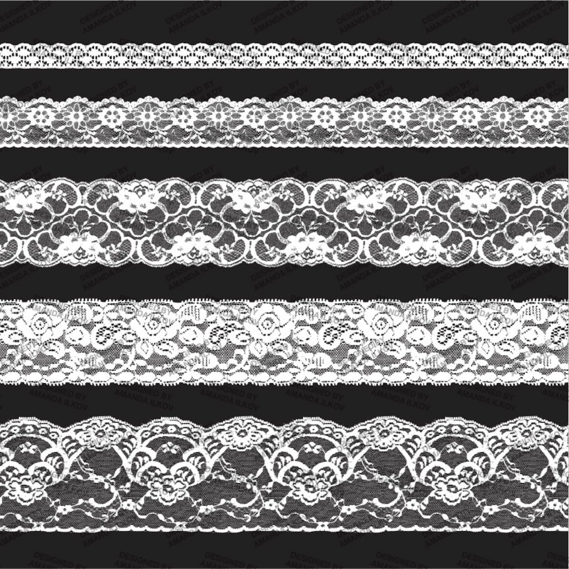 Beautiful Real Floral Lace Borders - White Lace Borders, Wedding Lace ...