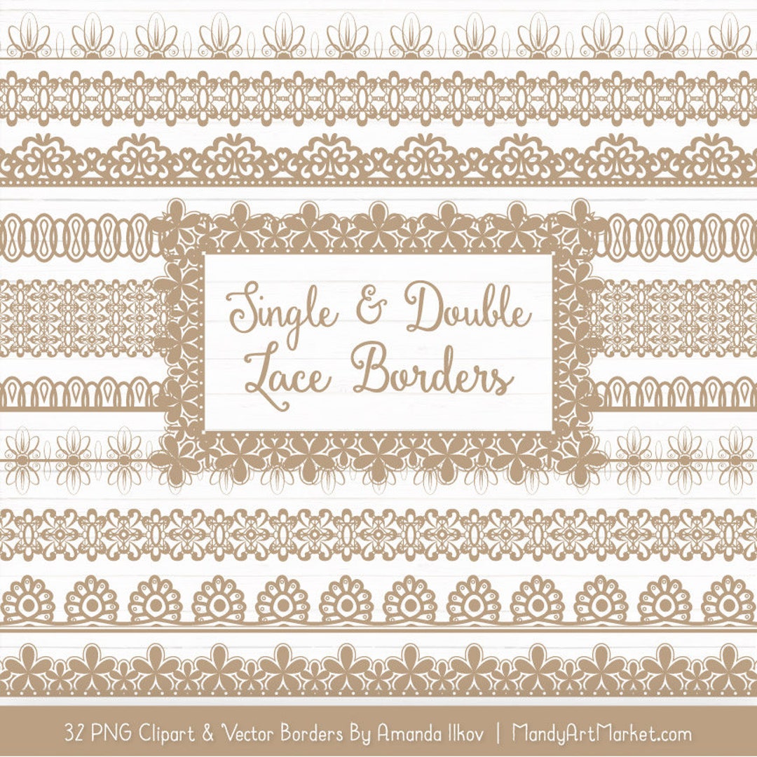 Champagne Lace Borders Clipart & Vectors - Champagne Lace Borders ...