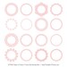 Soft Pink Round Lace Frames Clipart & Vectors - Soft Pink Lace Frames ...