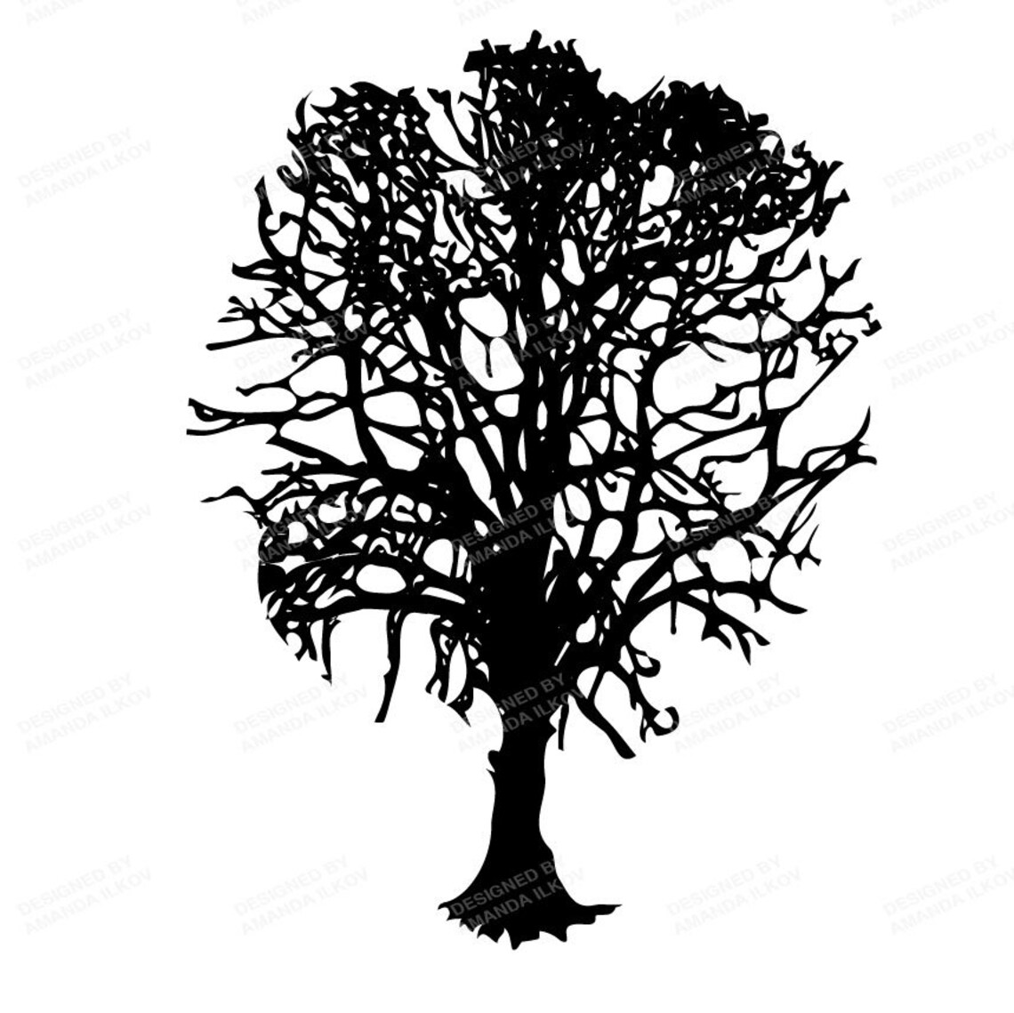 Professional Tree Branches Clip Art Tree Silhouette Clip Art - Etsy