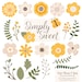 Professional Floral Alphabet Clipart & Vectors Yellow Floral Monogram ...