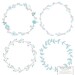 Floral Wreaths & Laurels in Soft Blue Soft Blue Flower - Etsy