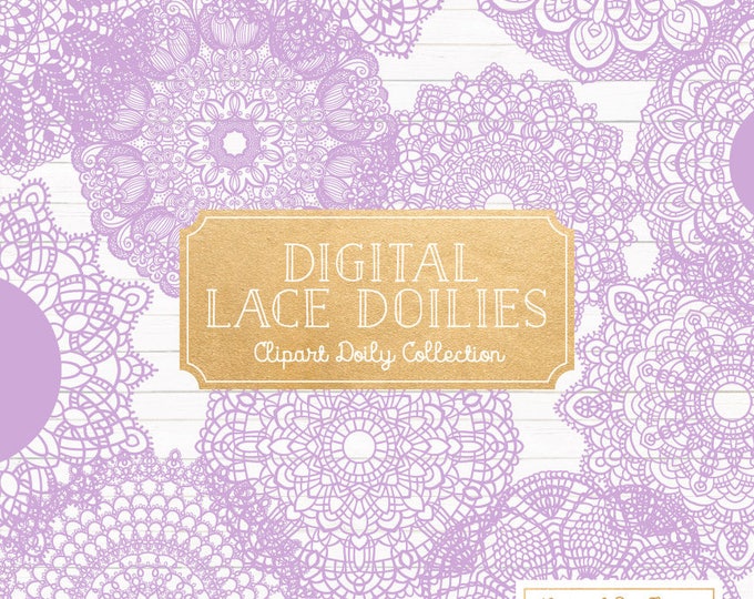 Hand Dyed Doily Purple Plum Lavender Grape Upcycled Home - Etsy