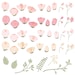 Emma Floral Bunches Clipart & Vectors Pink Flowers, Pastel Flowers ...
