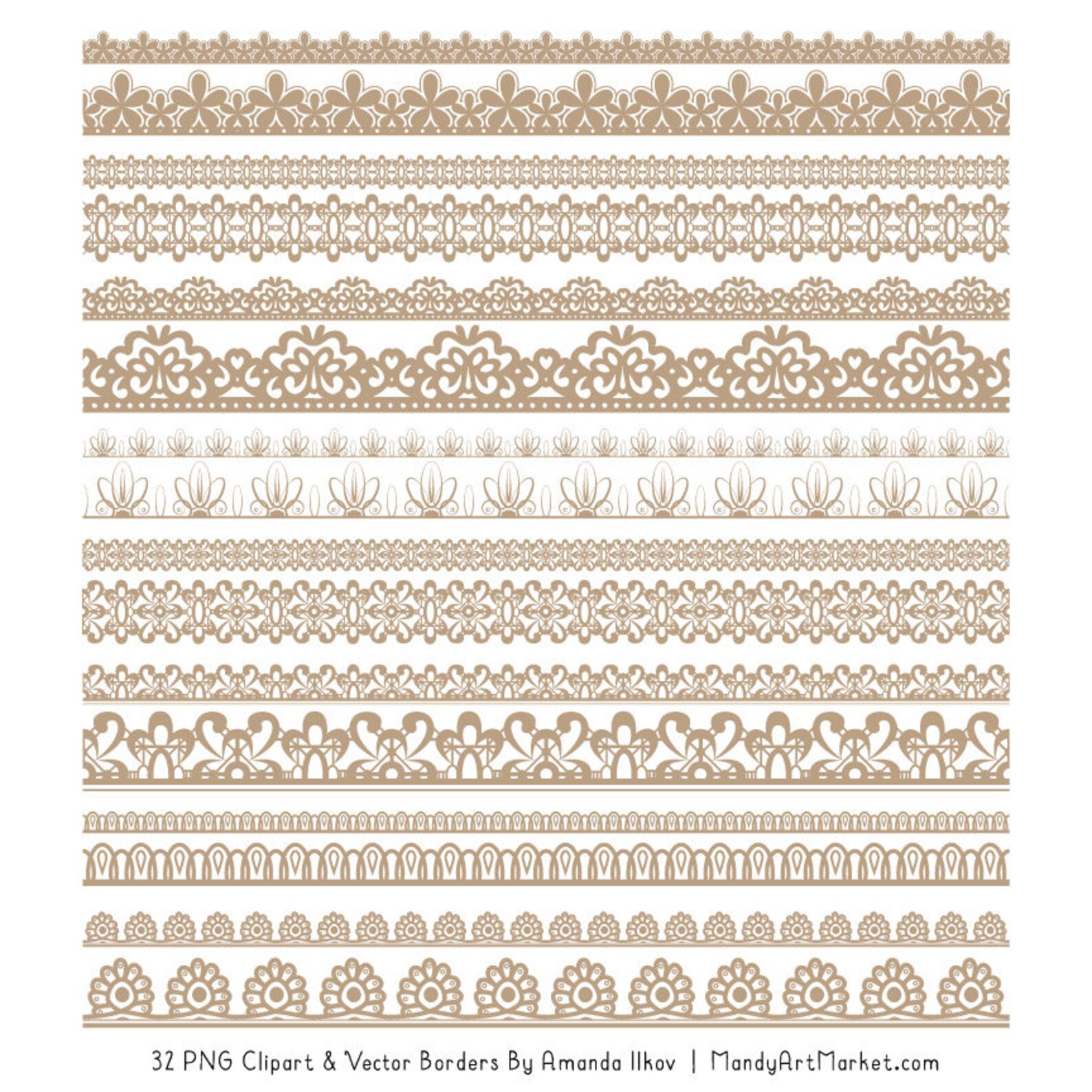 Champagne Lace Borders Clipart & Vectors - Champagne Lace Borders ...