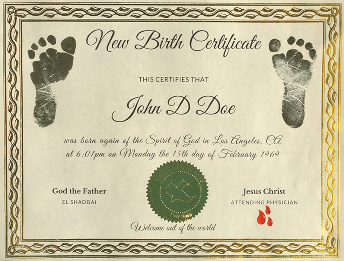 Celebrate Your Salvation With Your New Birth Christian Birth | Etsy