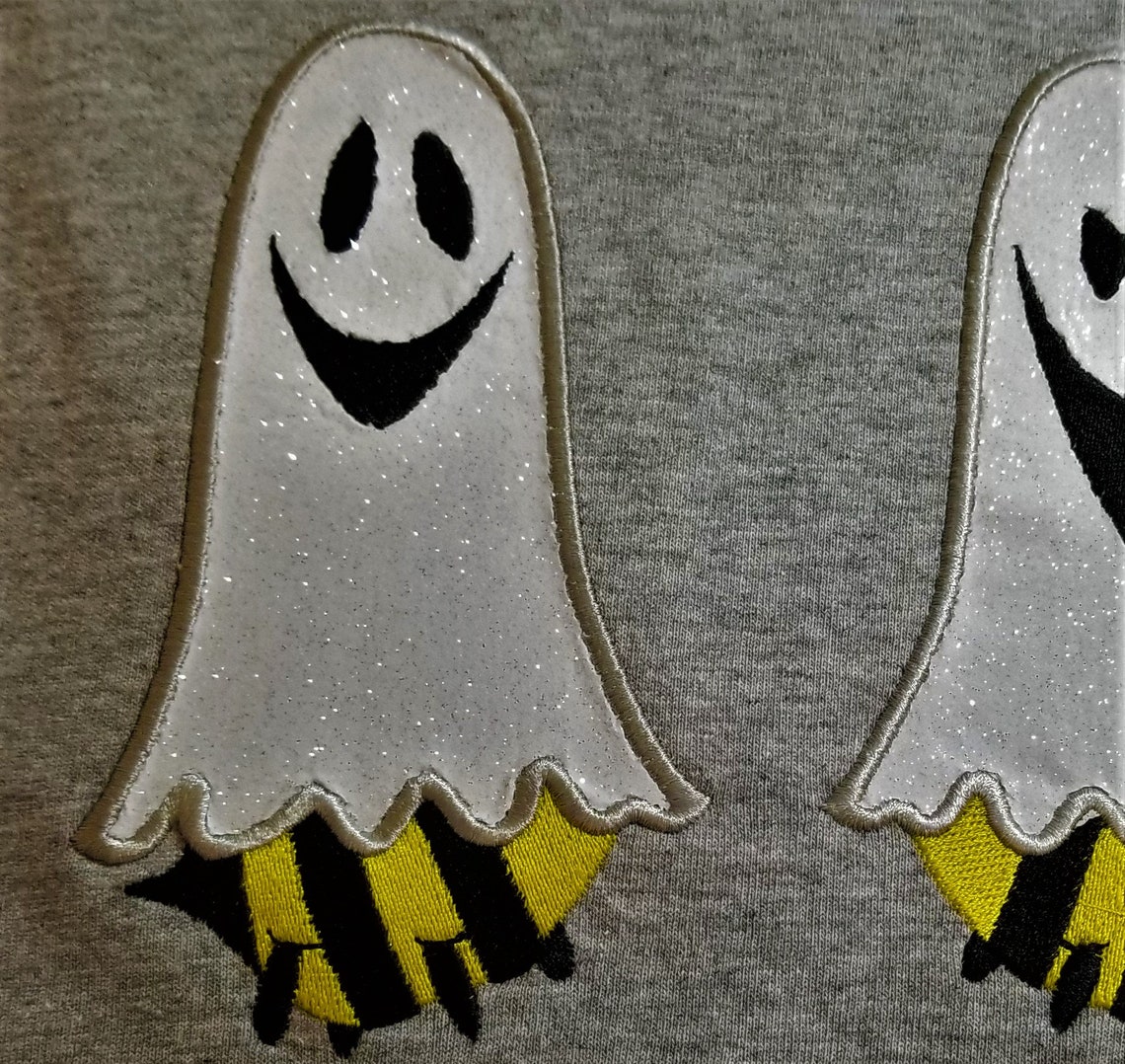 Boo Bees Embroidery Design Pattern for Tshirt Towels Applique - Etsy