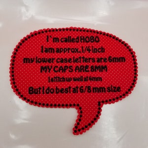 Small Hobo Font Embroidery Designs. BX Files Included. 6mm Lower Case ...