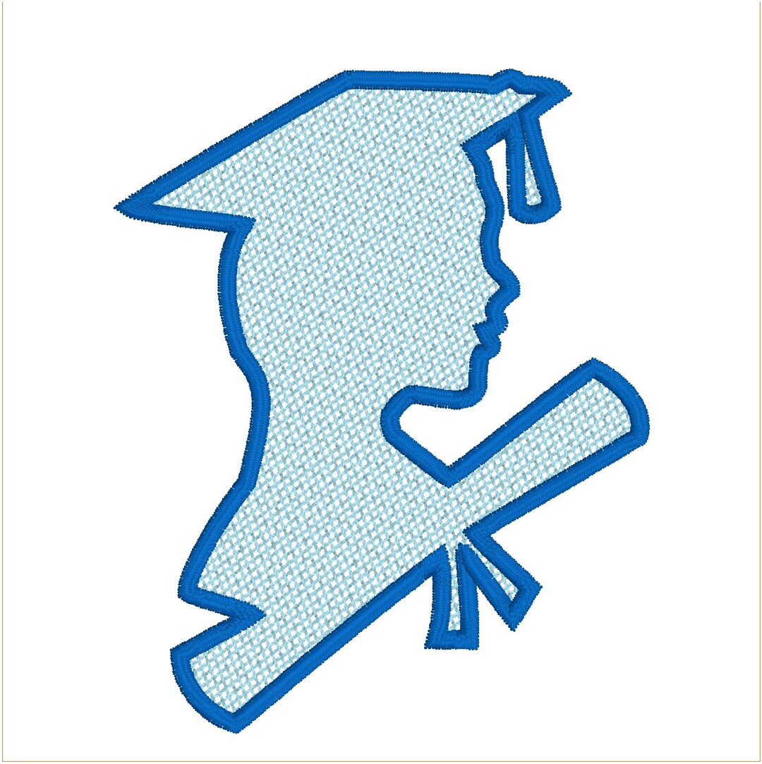 Boy Graduate-6 Sizes- Knockdown-free Standing Lace Embroidery Design ...