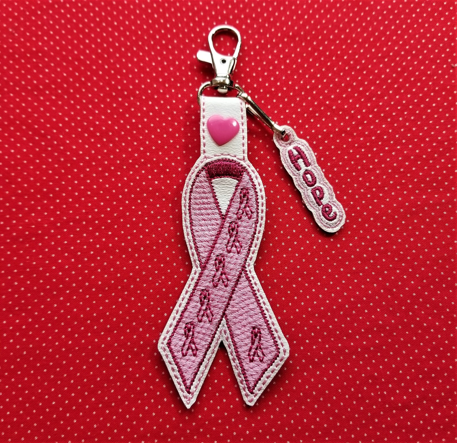 HOPE Charm Embroidery Design 8 in 4x4 Hoop Zipper Pull Keyfob - Etsy
