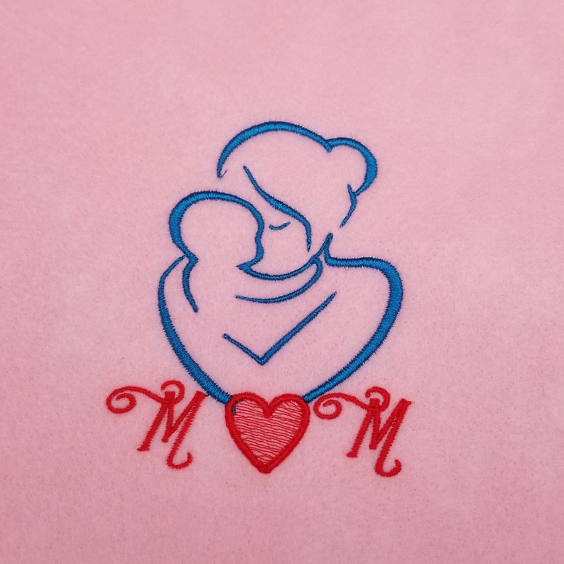 Mother and Child Embroidery Design. 3 Sizes Included 4-5-6 | Etsy