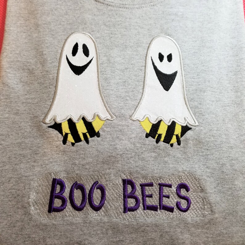 Boo Bees Embroidery Design Pattern for Tshirt Towels Applique | Etsy