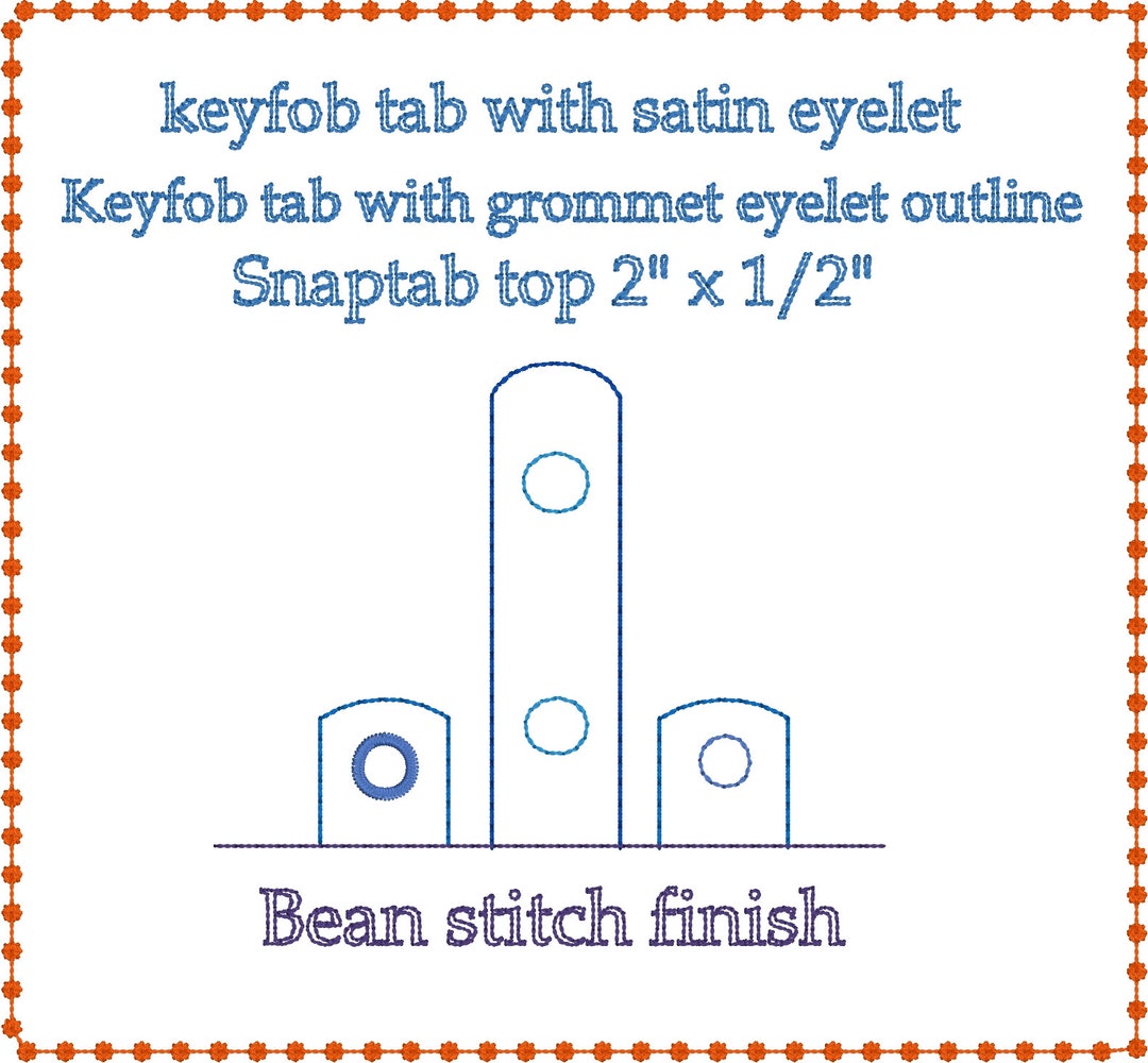 Snaptab & Eyelet Tab Tops to Add on to Your Feltie/small Design ...