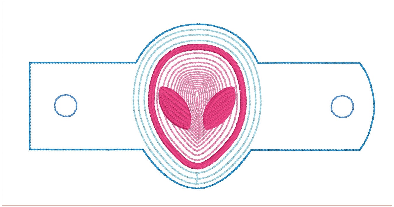 Alien ITH Adapter & Cord Wraps Embroidery Design Alien Planets ...