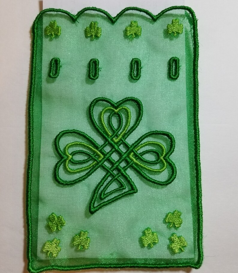 Celtic Shamrock Treat Bag in the Hoop Embroidery Design Ith No Machine ...