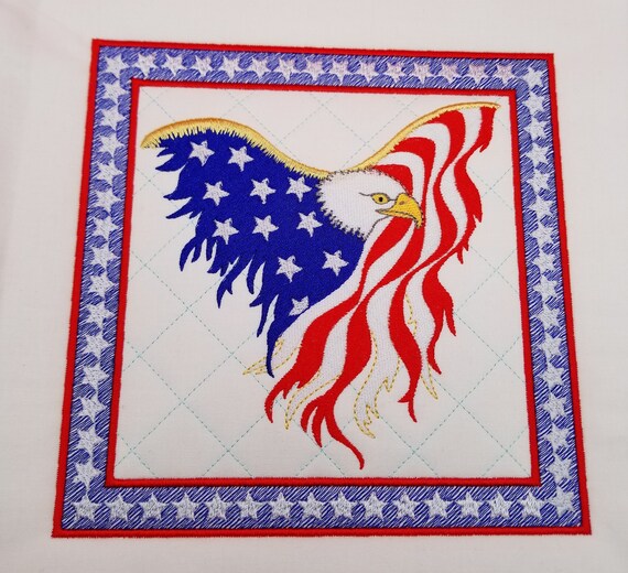 Patriotic Eagle Border