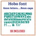 Small Hobo Font Embroidery Designs. BX Files Included. 6mm Lower Case ...