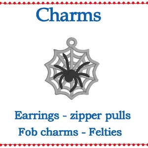 FSL Spider Web Charms Embroidery Designs. Free Standing Lace - Etsy