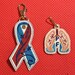 IPF Keyfob Embroidery Design. Idiopathic Pulmonary Fibrosis Awareness ...