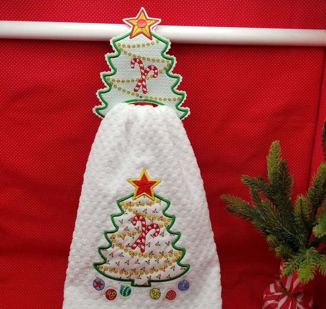 Tree Applique Towel Embroidery Designs. Knockdown Included and Without ...