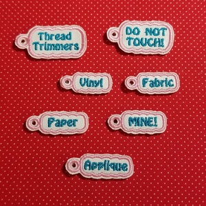 Scissors Charms Embroidery Design -labels, Tags, for Scissors - Etsy
