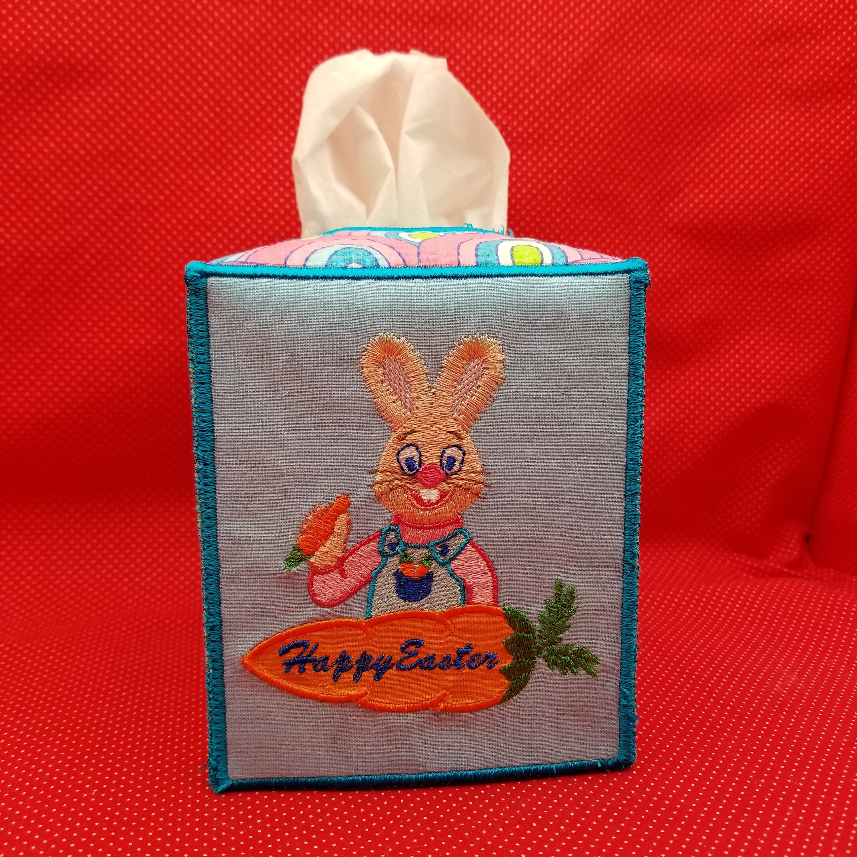Tissue box holder holder embroidery design pattern. Photo | Etsy