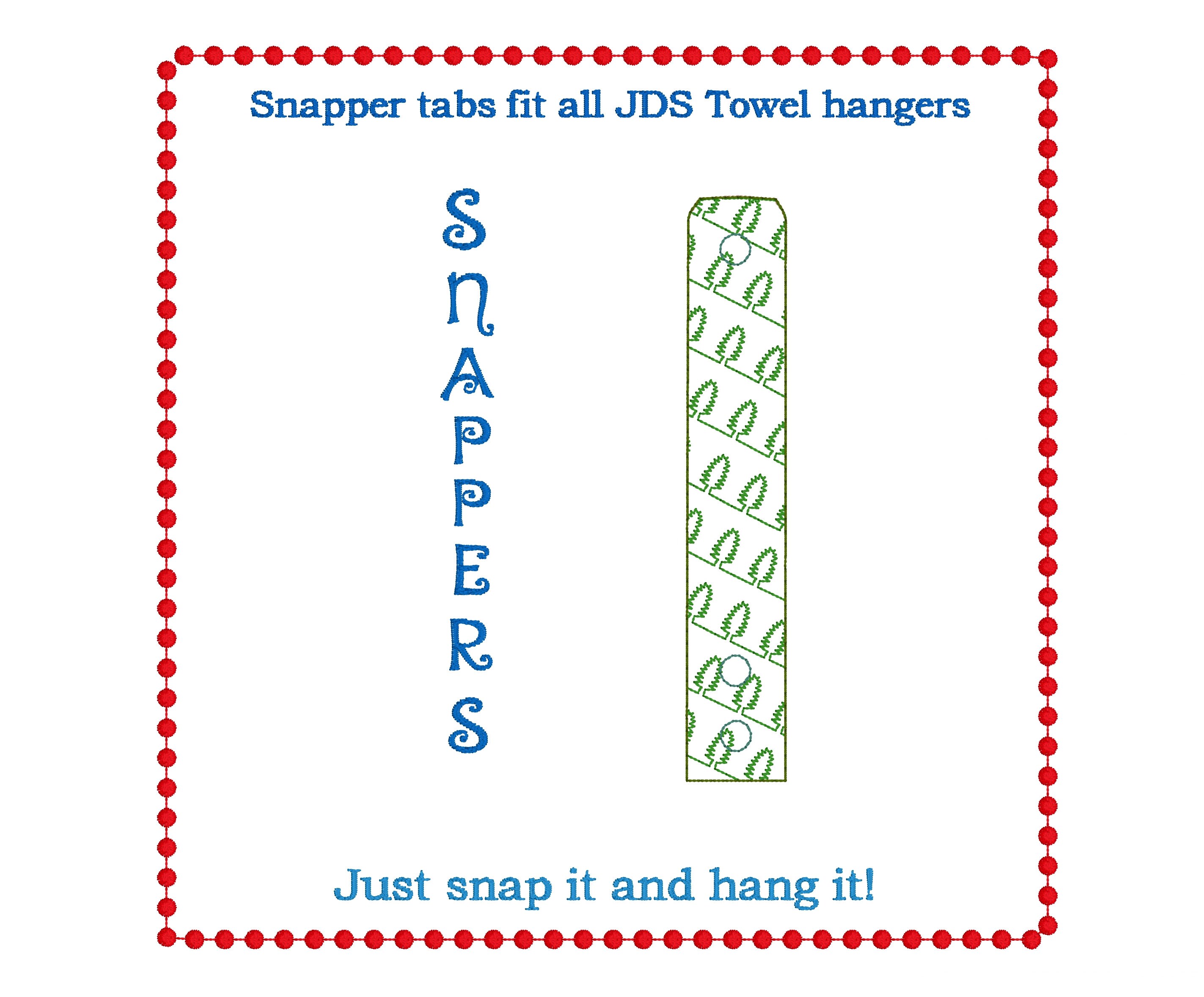 Snapper Motif Tabs Embroidery Design. Set of 3 Motifs Tree | Etsy