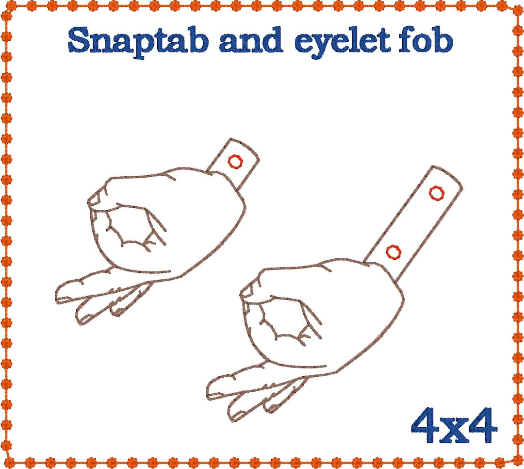 Circle Game Fobs ITH Embroidery Design. Circle Game Fob and Snap Tab ...