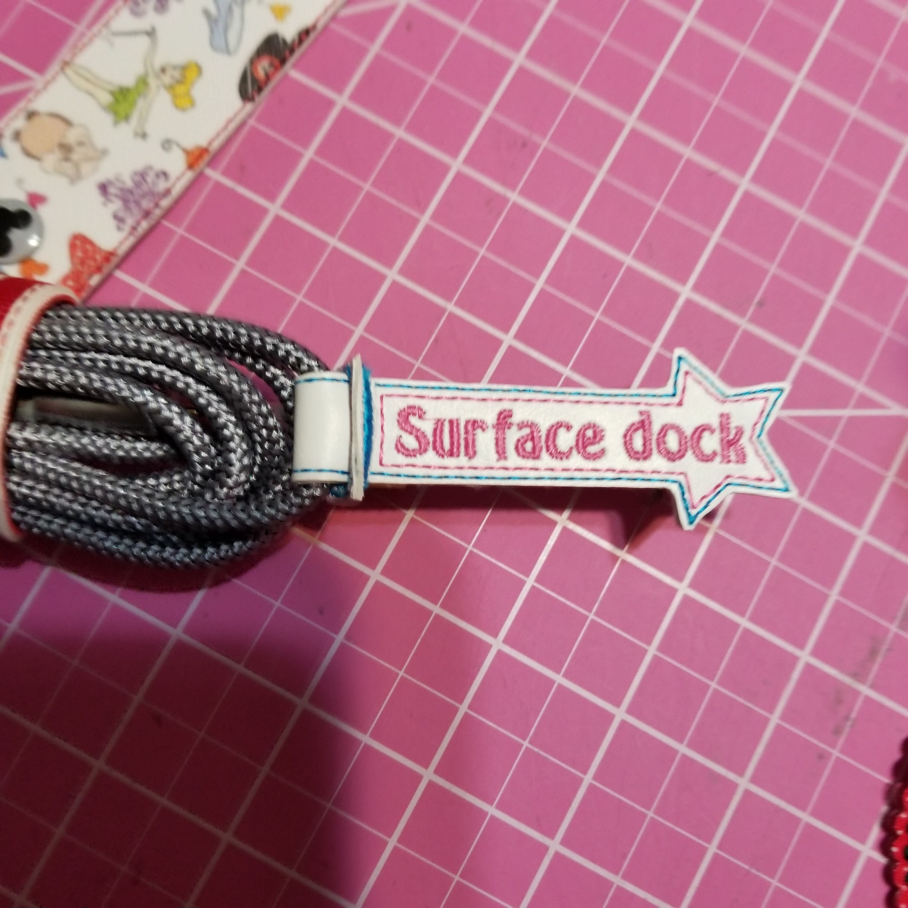 Cord ID Tags Wraps Embroidery Design. 4x4 Hoops. Blank Tags | Etsy