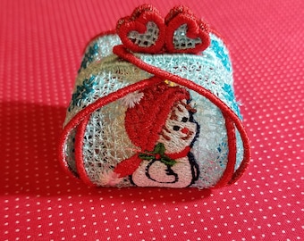 Cat FSL Gift Box Embroidery Design for Cat Treats Tealights | Etsy