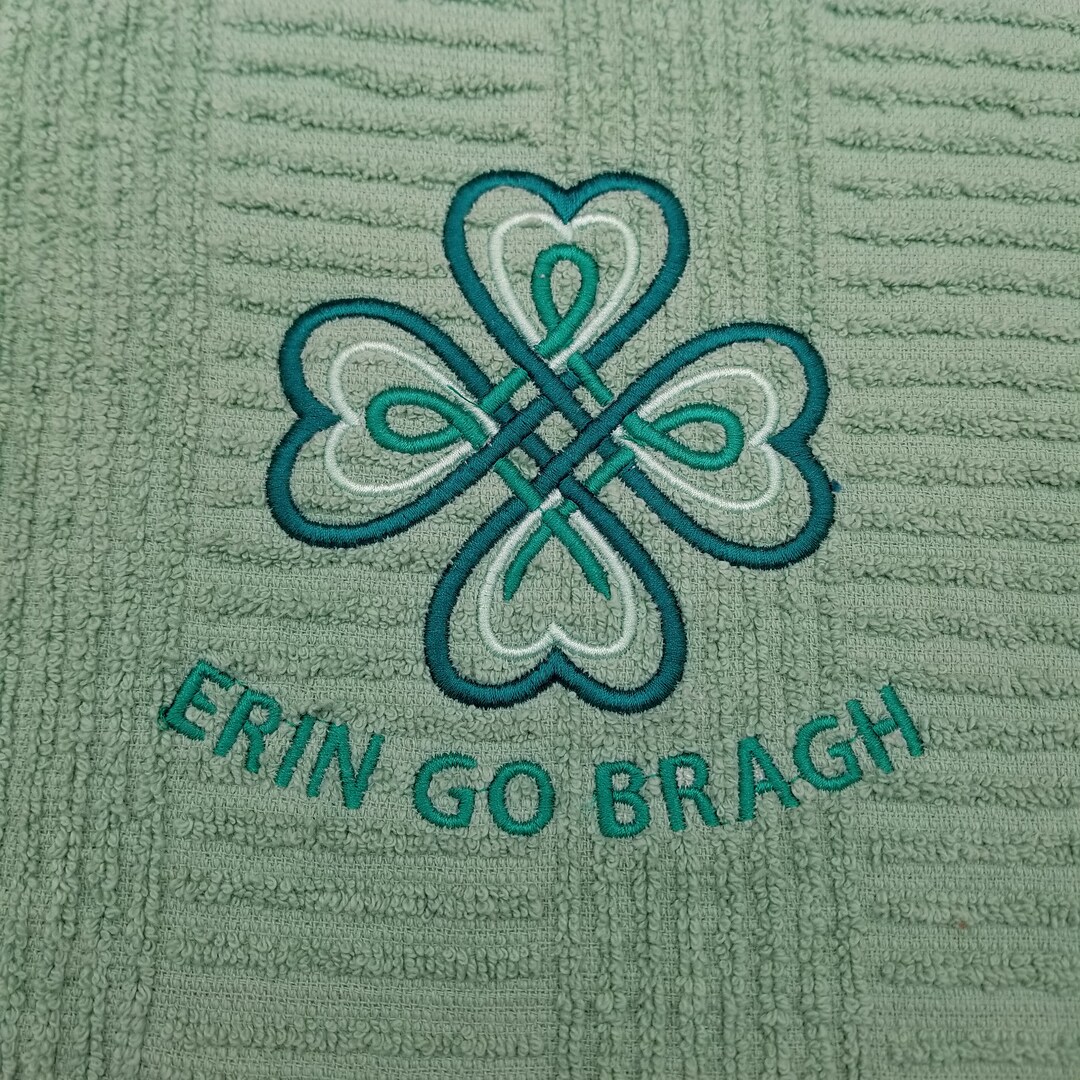 Erin Go Bragh Towel Embroidery Designs. 5x7 Hoops Towel Design Only - Etsy