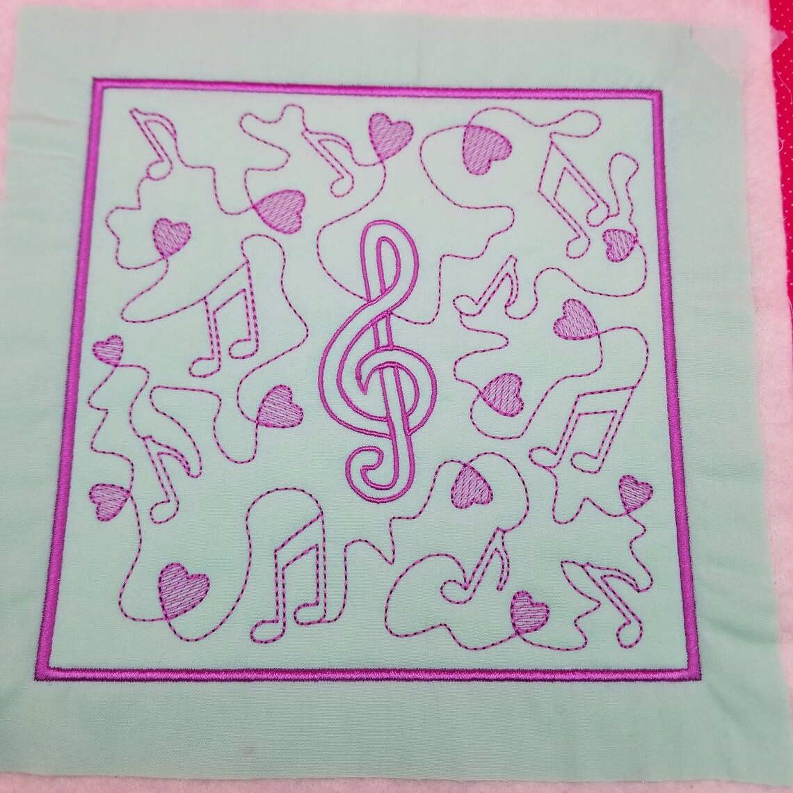 Musical Continuous Quilt Block Embroidery Designs. 5 Files - Etsy