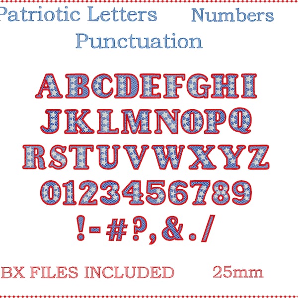 Patriotic Letters - Etsy