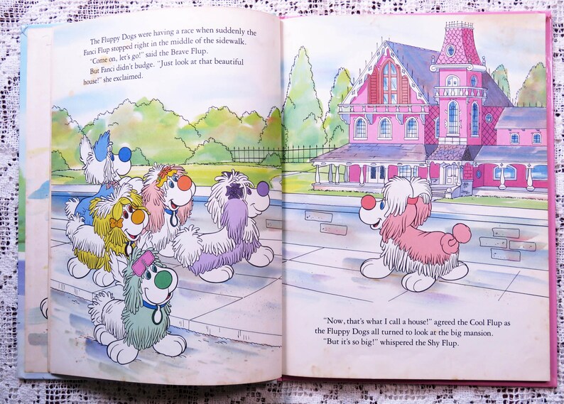 Rare Find! Vintage 1986 Disney's Fluppy Dogs Home for A Fanci Flup ...