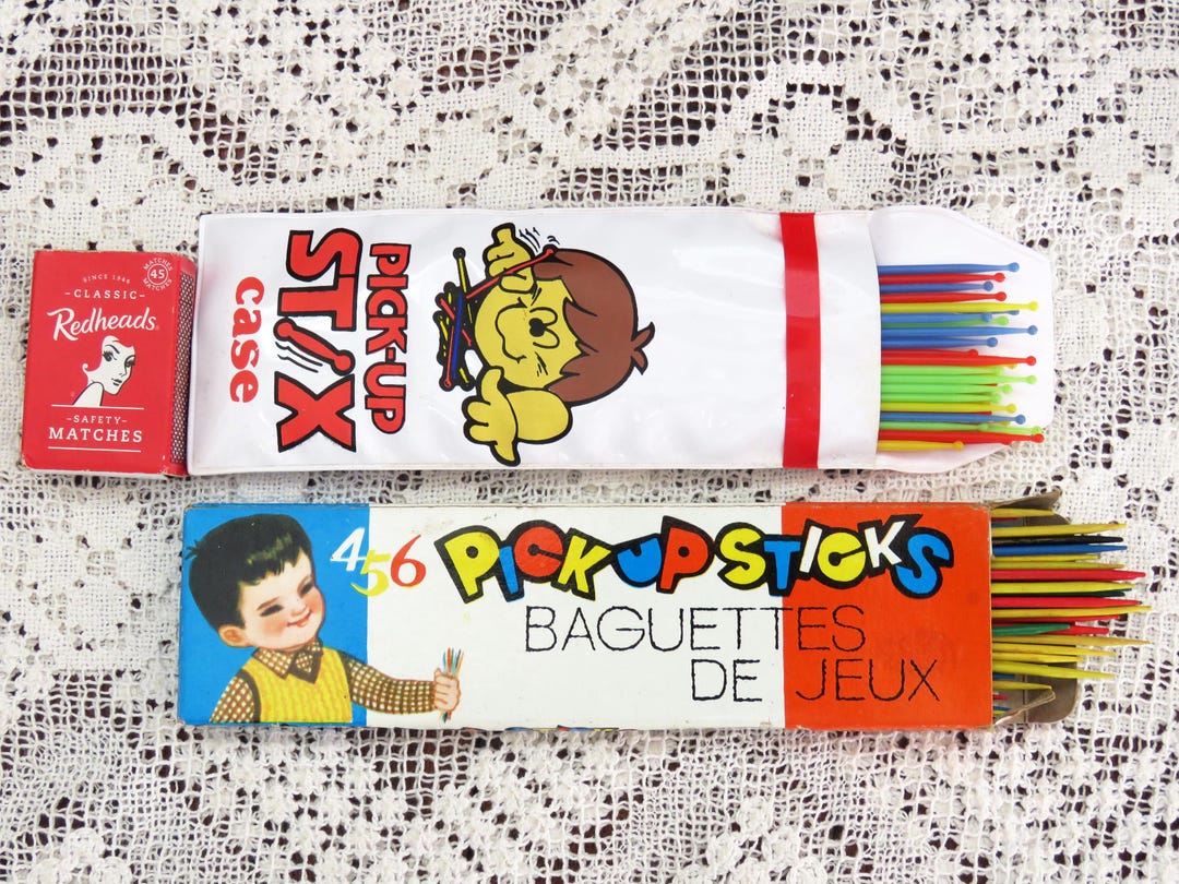 Retro Games Pick up Stix Bundle 1970s Pick up Stix Game With Case Retro ...
