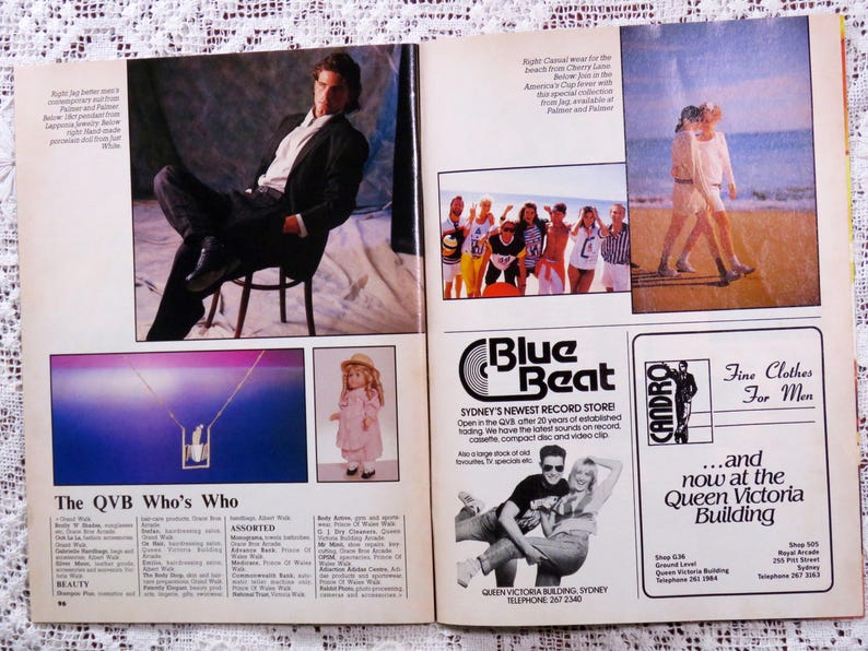Vintage 1986 QVB Sydney Magazine - History Queen Victoria Building ...