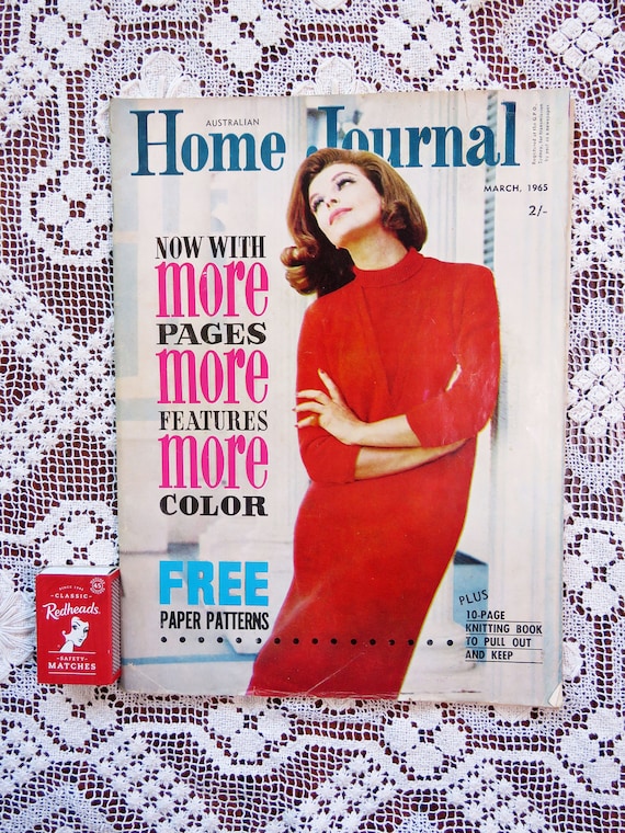 Retro 1960's Australian Home Journal Magazine March 1965 - Etsy