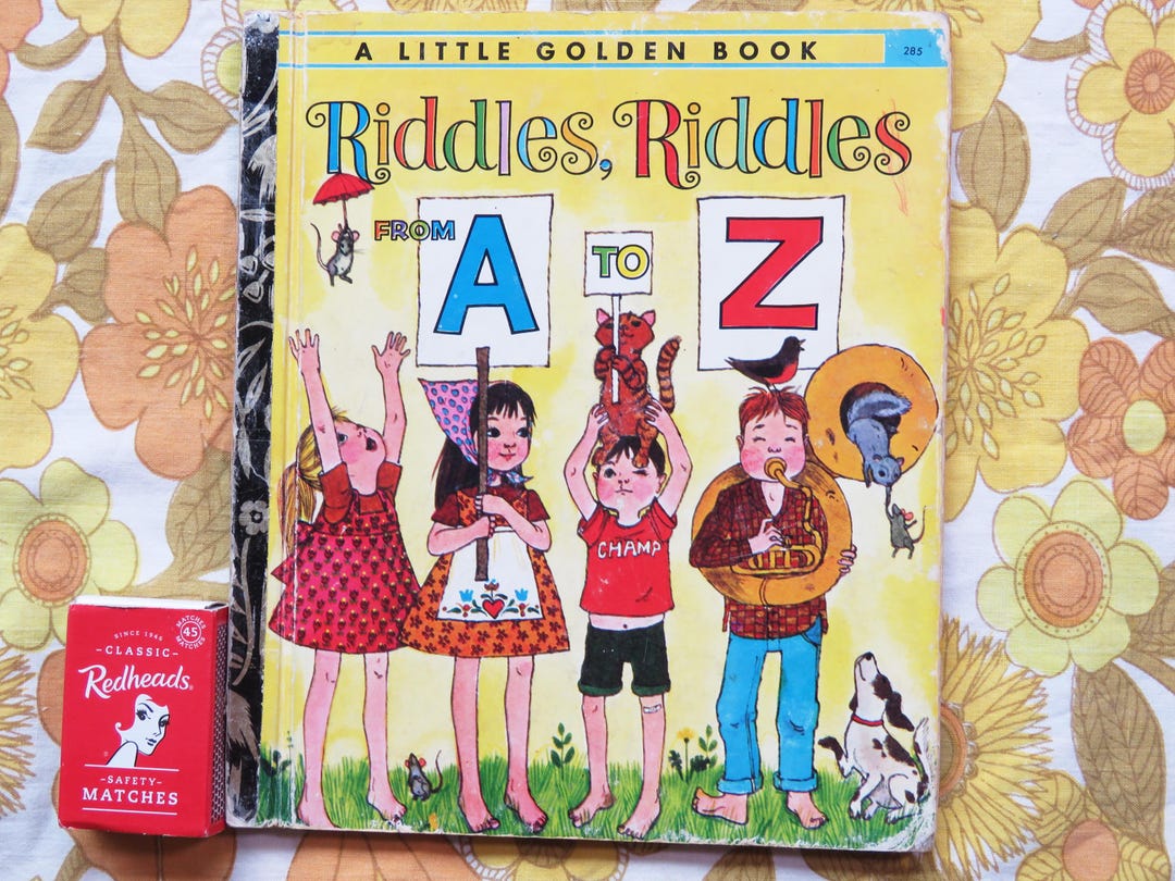 Vintage Riddles Riddles From A to Z Little Golden Book Cute ...