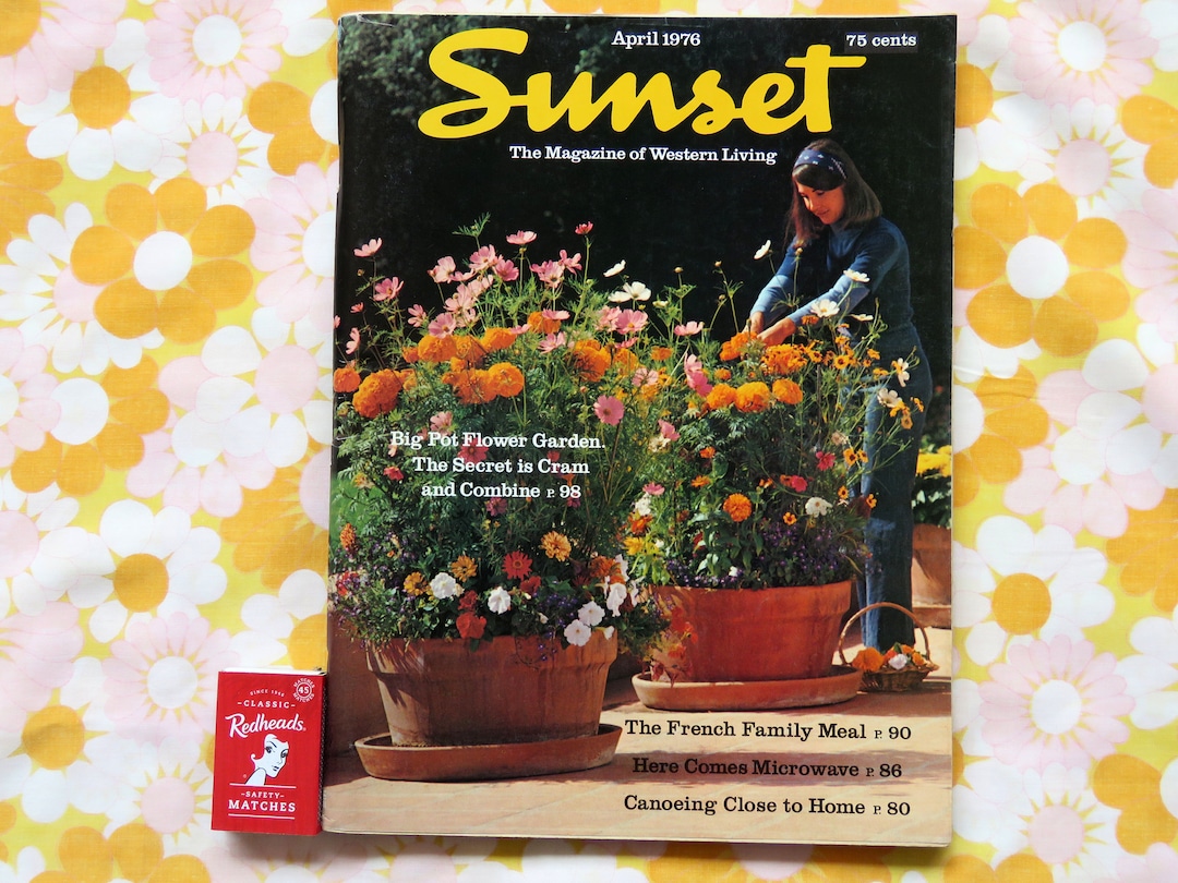 Retro 1970's Sunset Magazine the Magazine of Western Living USA Culture ...