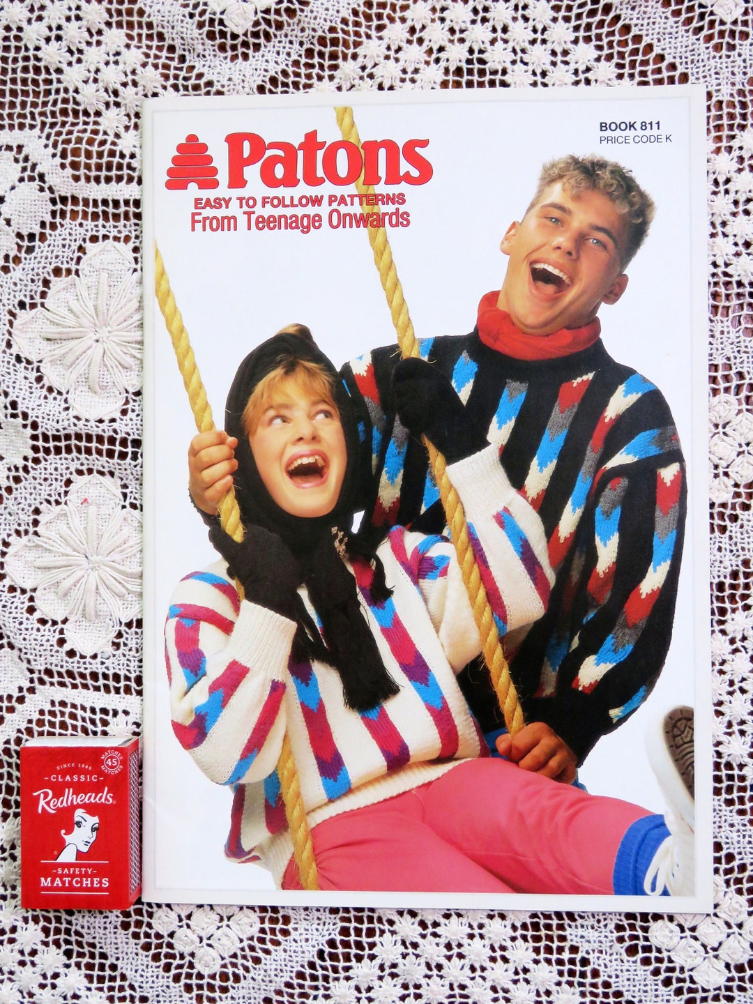 Retro 1980s Teenagers Paton's Knitting Pattern Booklet 'from Teenage ...