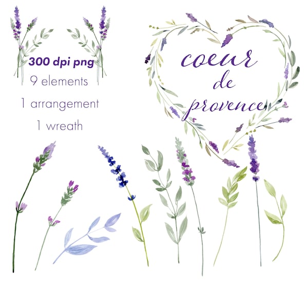 Lavender Heart - Etsy