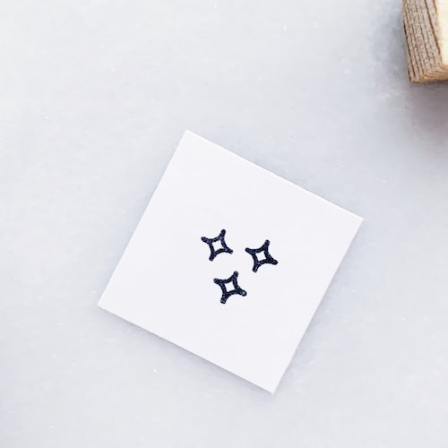 Small Stars Rubber Stamp Sparkles Stamp Small Stamps for - Etsy