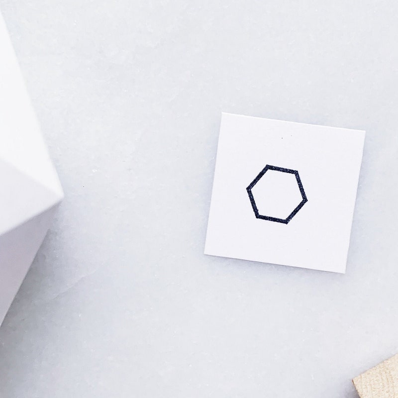 Hexagon Stamp - Etsy