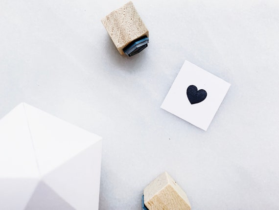 Small Heart Rubber Stamp Tiny Shape Stamps - Etsy Canada