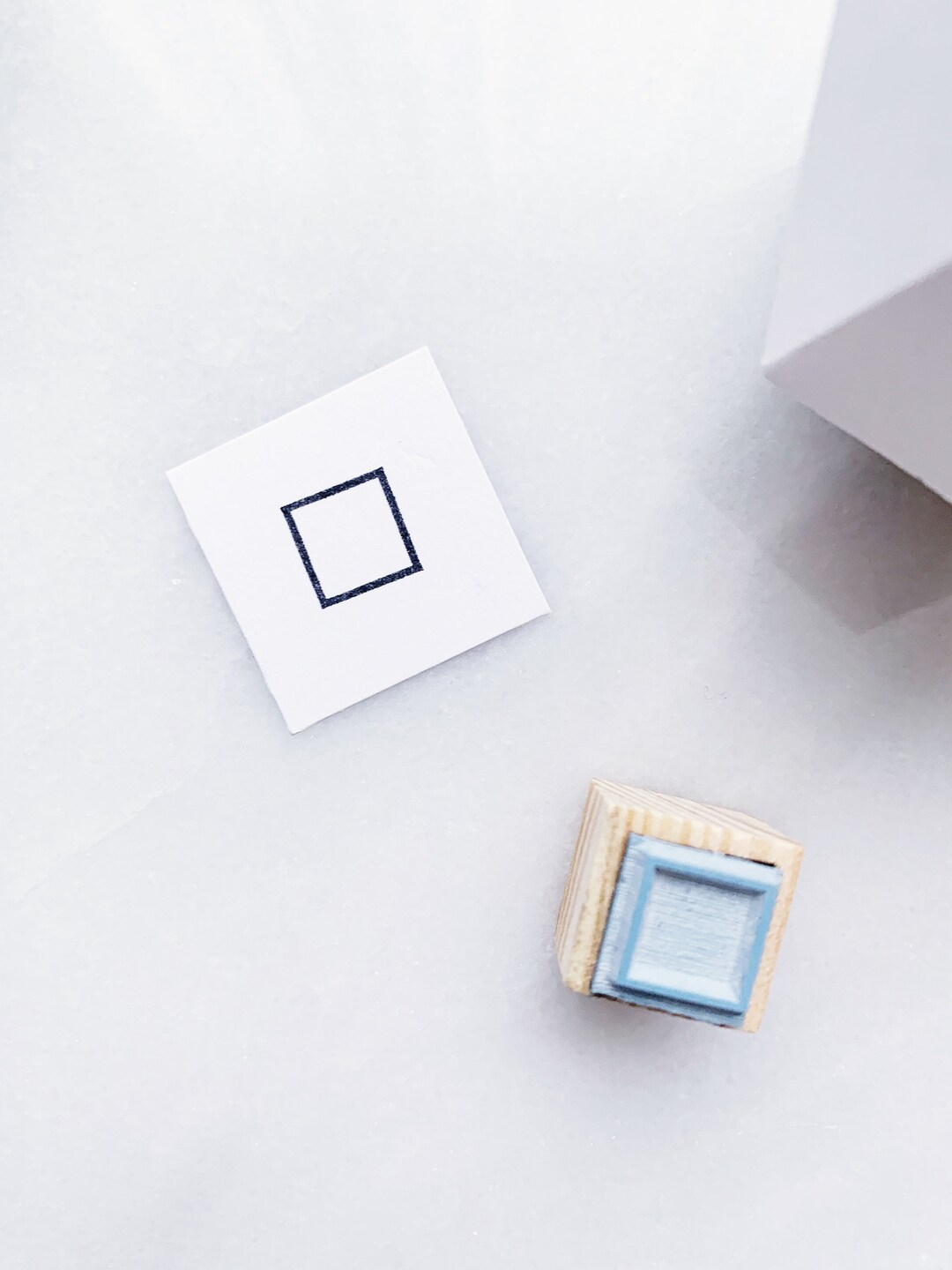 Geometric Shapes Square Rubber Stamps, Hand Carved Rubber Stamp ...