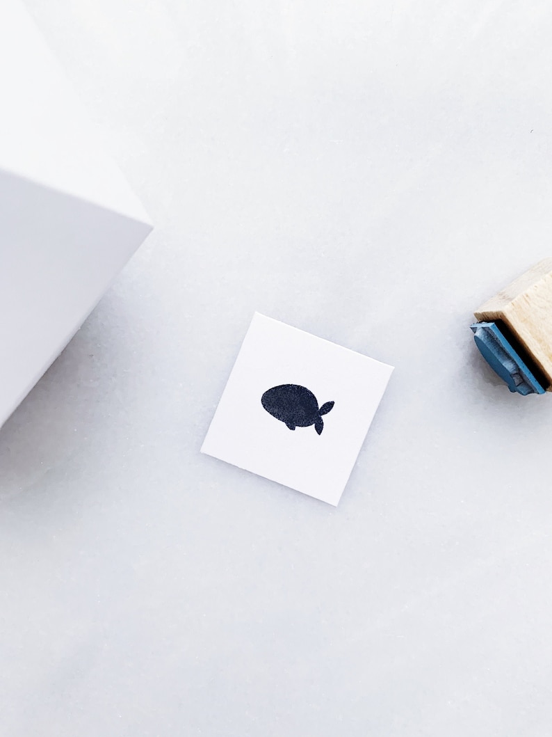 Fish Meal Option Mini Rubber Stamp Tiny Stamp Hand Carved - Etsy