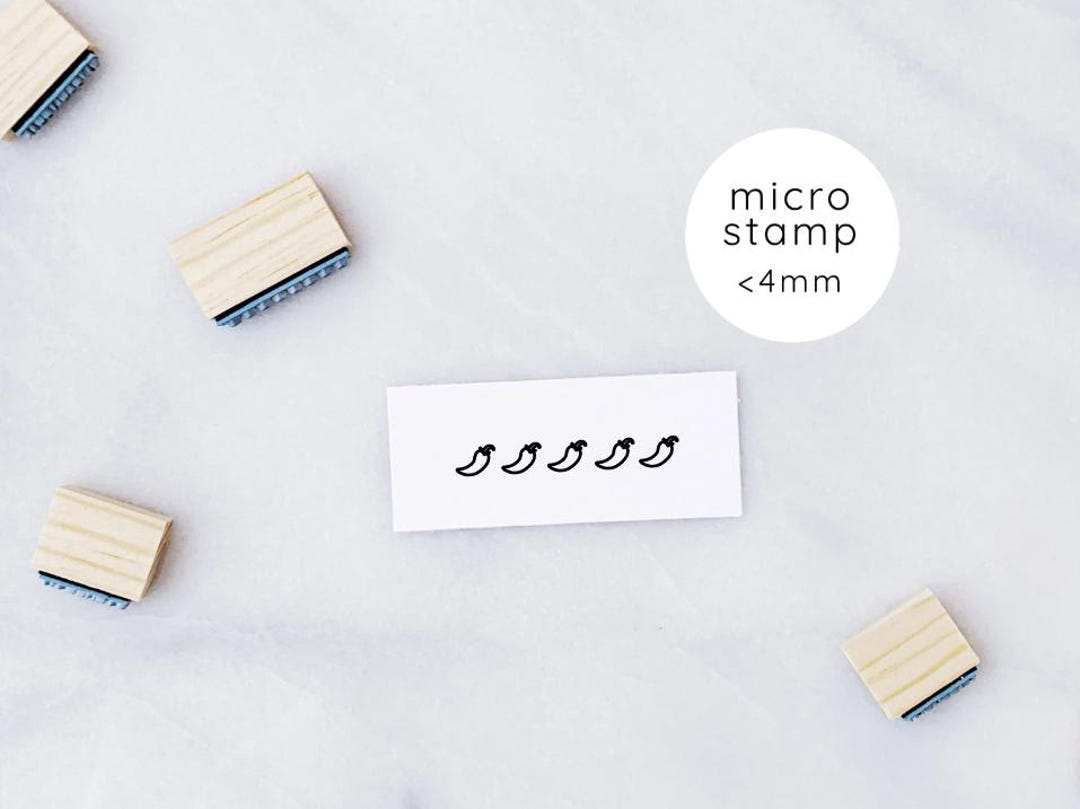 Hot Pepper Rubber Stamp • Spicy Bar Stamp • Hot Rating Stamp • Habit ...