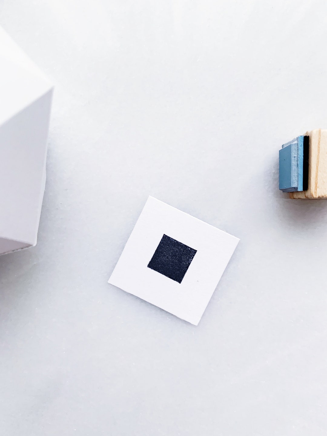 Small Square Rubber Stamp • Tiny Shape Stamps for Planners and Agendas ...